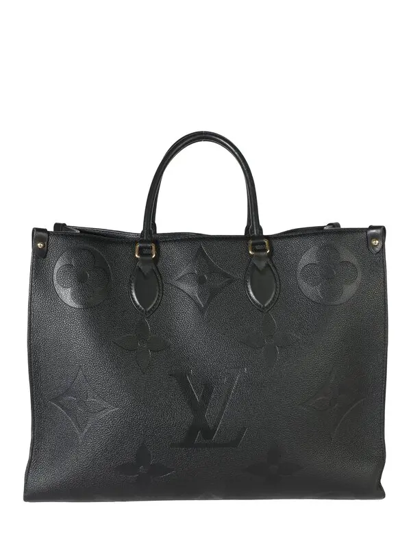 LOUIS VUITTON Giant Monogram Empreinte Onthego Gm Tote Bag - Black