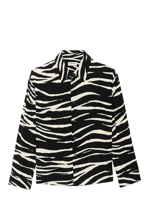 Zadig&Voltaire Tyrica Shirt Zebra Print - Black