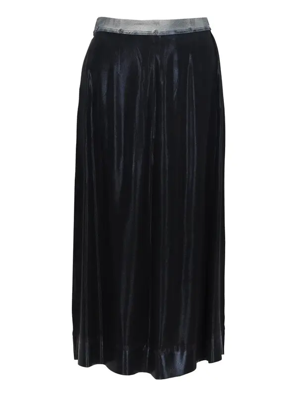 MAISON MARGIELA Midi Skirt In Silk Blend - Black