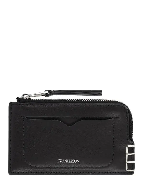 JW Anderson Portafoglio Con Zip - Black