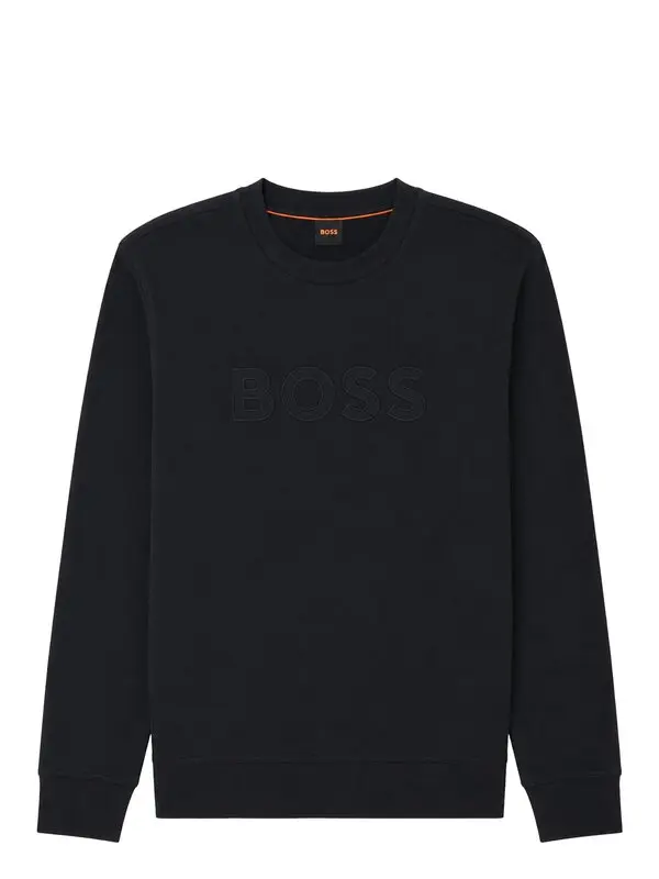 BOSS Felpa "we_logo" Relaxed Fit - Black
