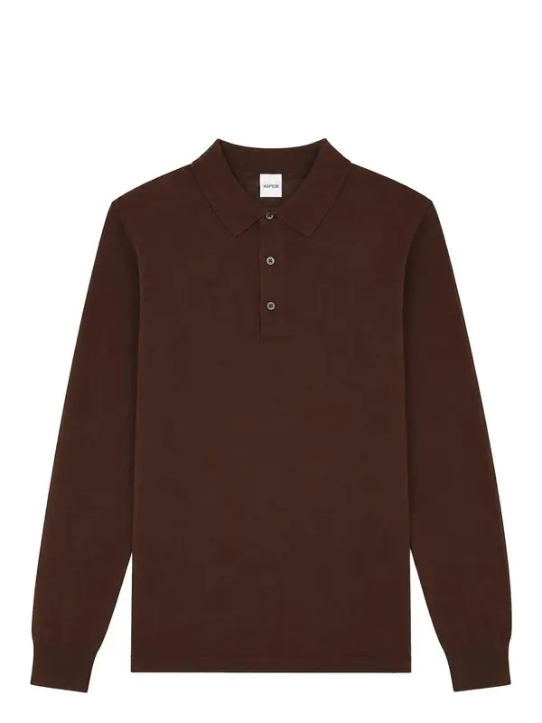 Aspesi Polo In Maglia - Brown