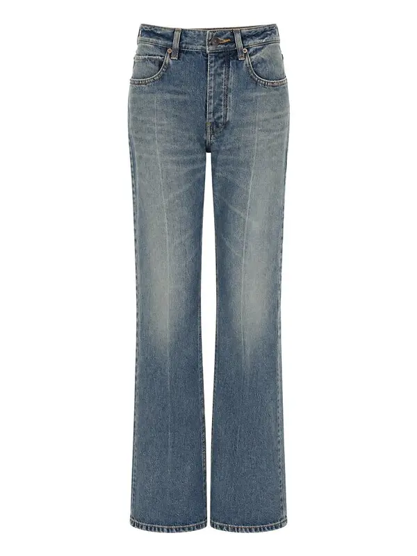 Balenciaga Distressed Denim Jeans - Blue
