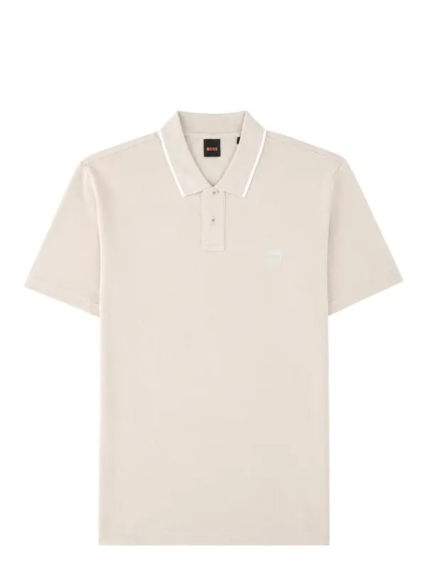 BOSS Polo Con Logo - Beige