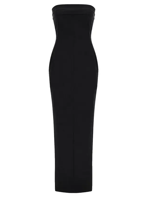Rick Owens Abito Lungo "bustier Gown - Black