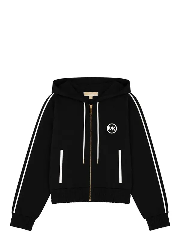 Michael Kors Logo Zip-up Hoodie - Black