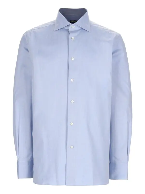 Zegna Cotton Shirt - Azure
