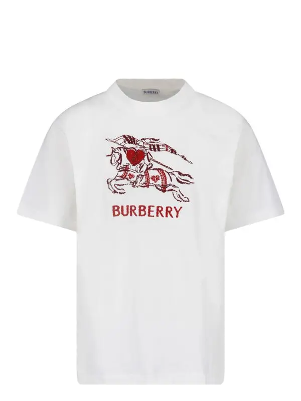 Burberry Graphic Cotton T-shirt - White