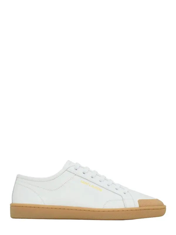 Saint Laurent Luxurious Leather Sneakers - White