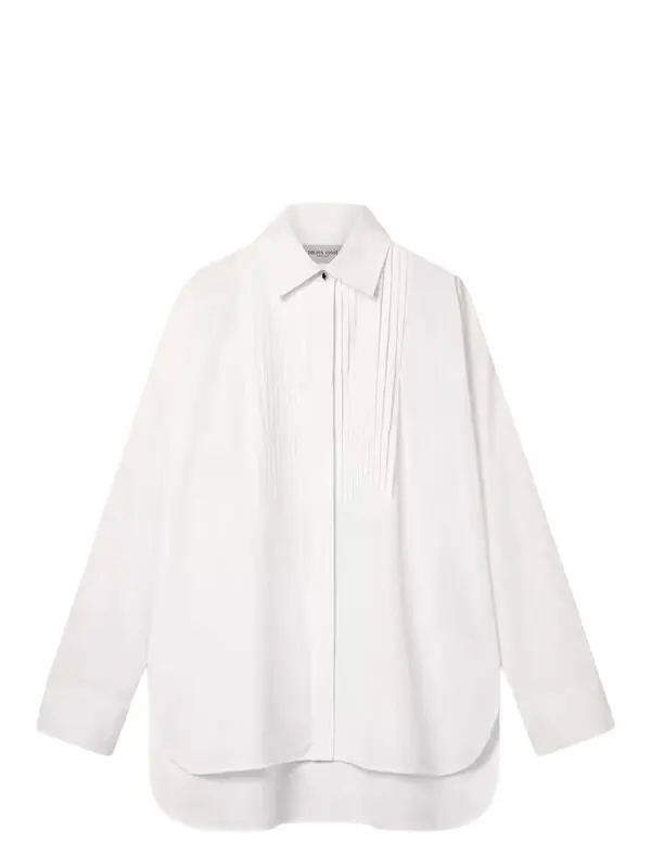 GOLDEN GOOSE Pleated Front Button-up Blouse - White