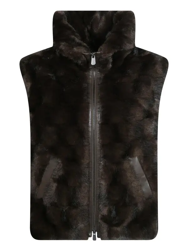 Pinko Glossinia Gilet Aspen Knit Vest - Marrone