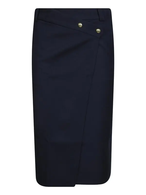 Pinko Marzemino Diagonale Mini Skirt - Blu