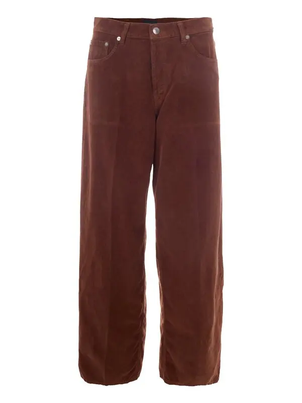 HAIKURE Wide-leg Corduroy Trousers - Nougat
