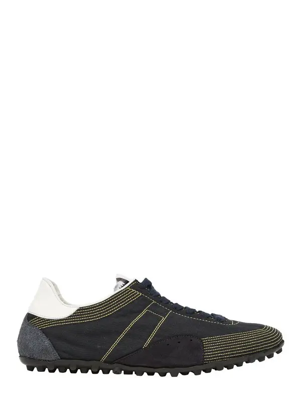 MAISON MARGIELA Cotton Sneakers With Suede Accents - Blu