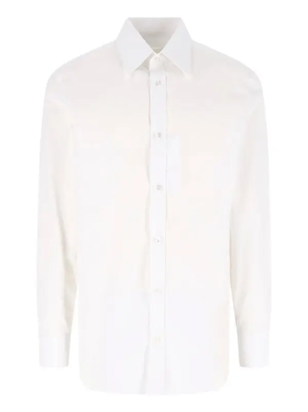 MAISON MARGIELA Classic Fit Dress Shirt - White