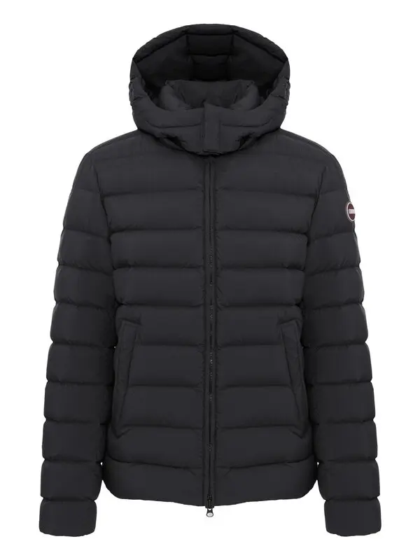 COLMAR Hooded Down Puffer Jacket - Black-vulcan