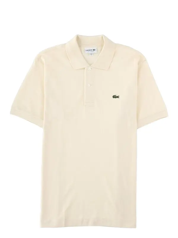Lacoste Cotton Polo Shirt With Logo - Ivory