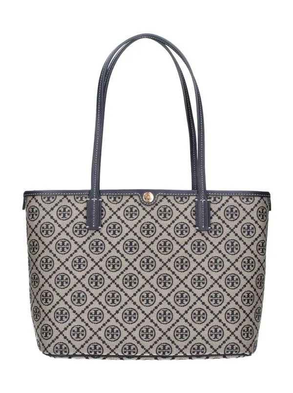 Tory Burch Monogram Jacquard Tote Bag - Blue