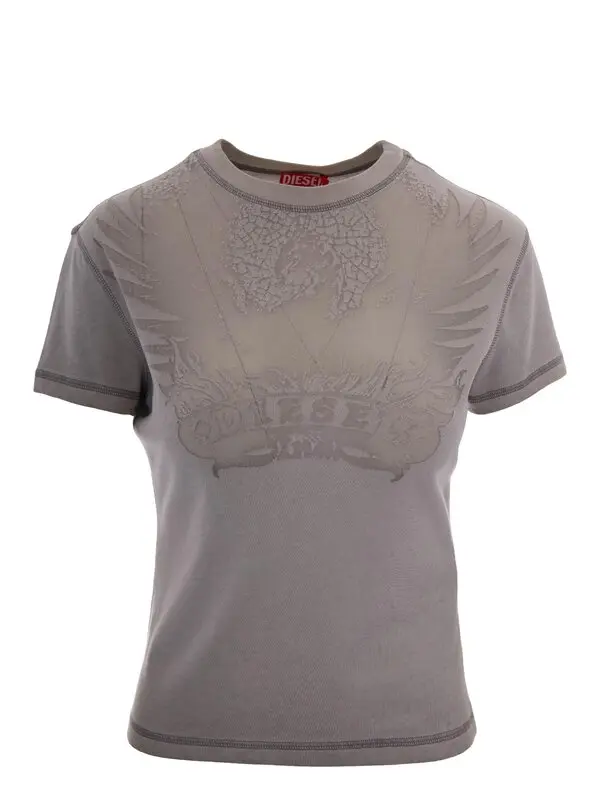 DIESEL® Sheer Graphic Short-sleeve T-shirt - White