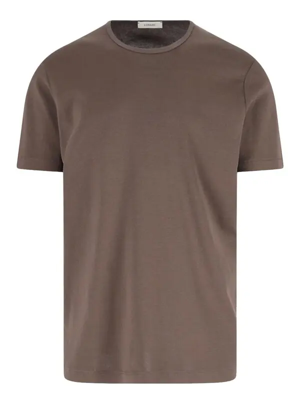 LEMAIRE Crewneck T-shirt - Brown