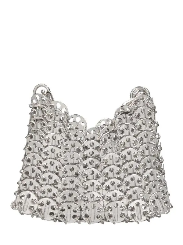Rabanne Metal Mesh Mini Bag - Silver