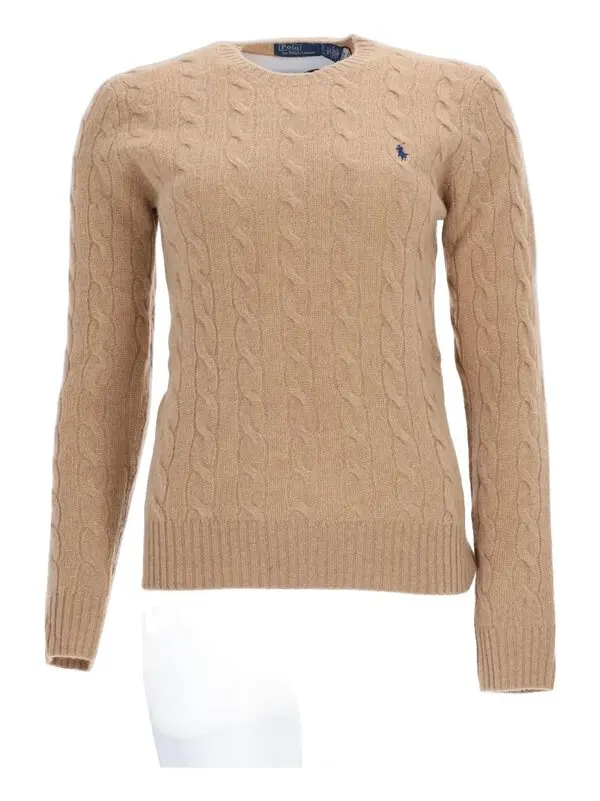 Polo Ralph Lauren Wool-cashmere Logo Sweater - Brown