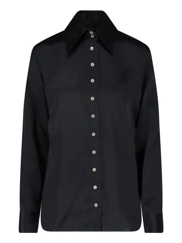 Khaite Classic Button-front Tailored Shirt - Black