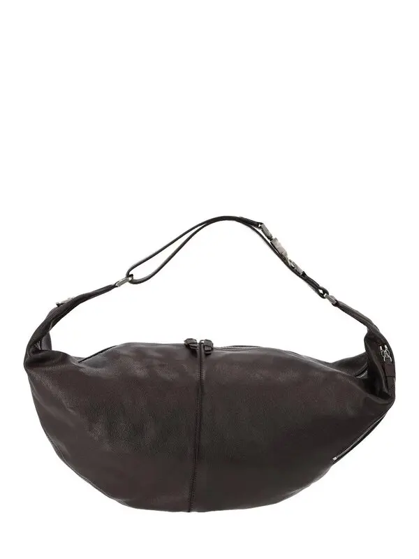 LEMAIRE Leather Shoulder Bag - Brown