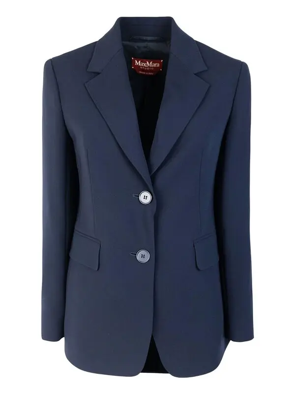 Max Mara Tailored Single-breasted Blazer - Blu
