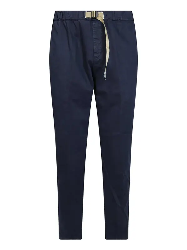 WHITE SAND Gabardine Stretch Trousers - Blu