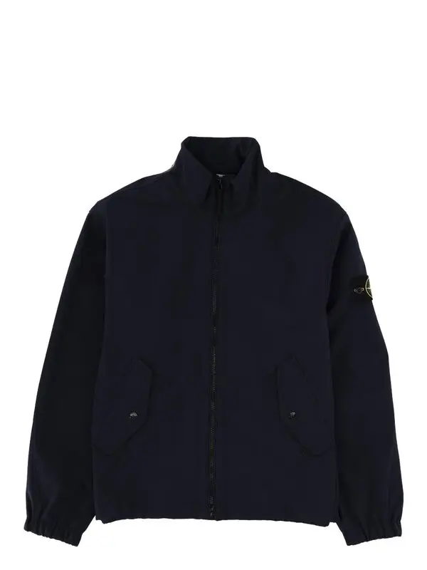 Stone Island Zip Front Lightweight Jacket - Blue