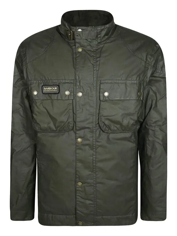 BARBOUR INTERNATIONAL Winter Merton Wax Jacket - Verde