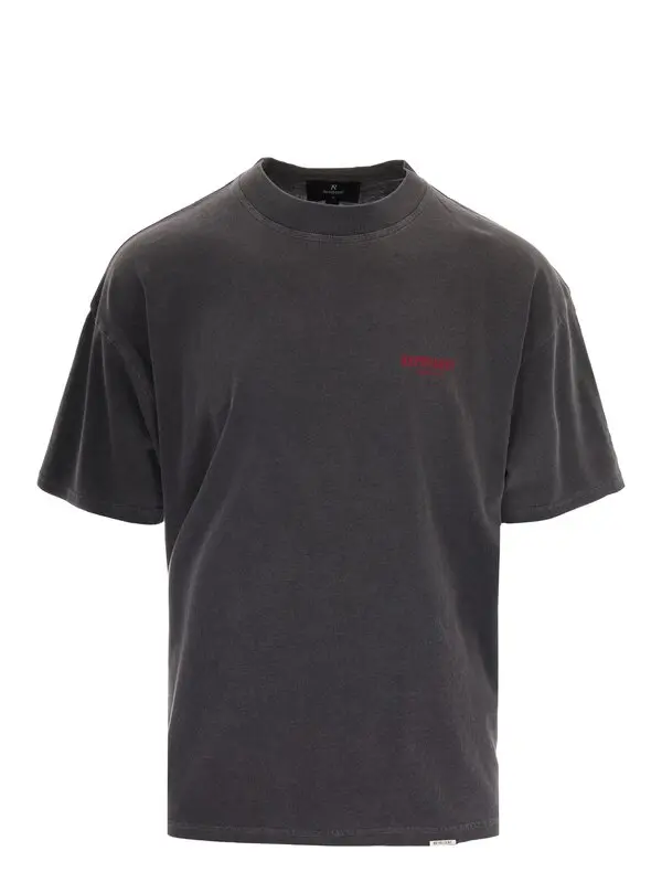 REPRESENT Oversized Logo T-shirt - Washed Black