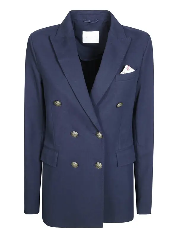 CIRCOLO 1901 Slim Sweatshirt Jacket - Blu