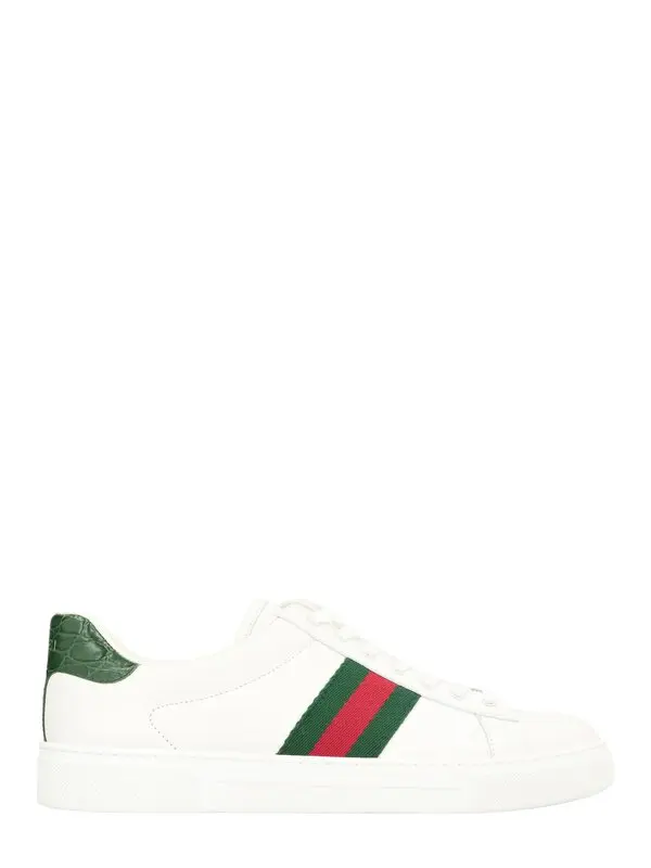Gucci Ace Sneaker With Web - White