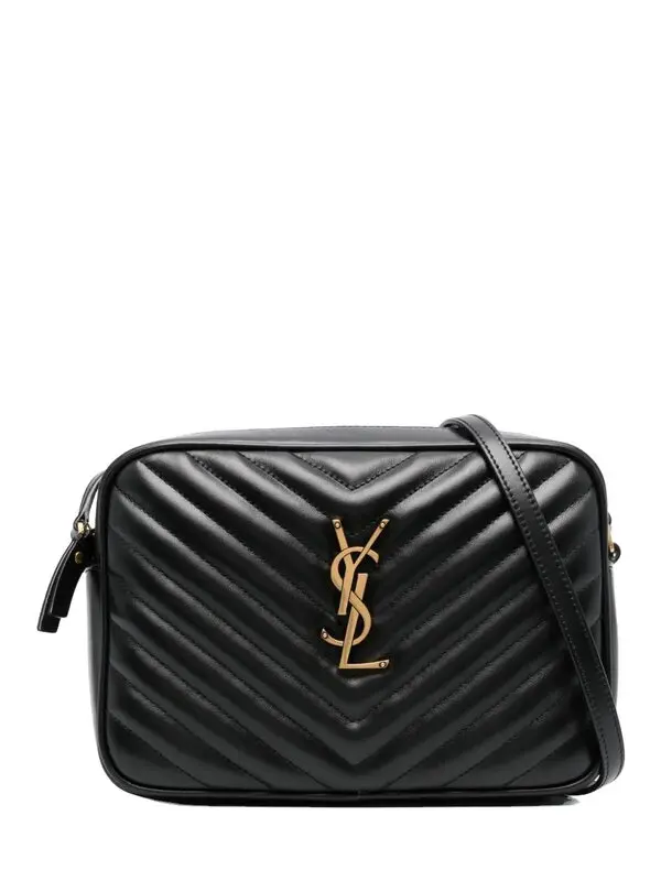 Saint Laurent Leather Quilted Shoulder Bag - Black