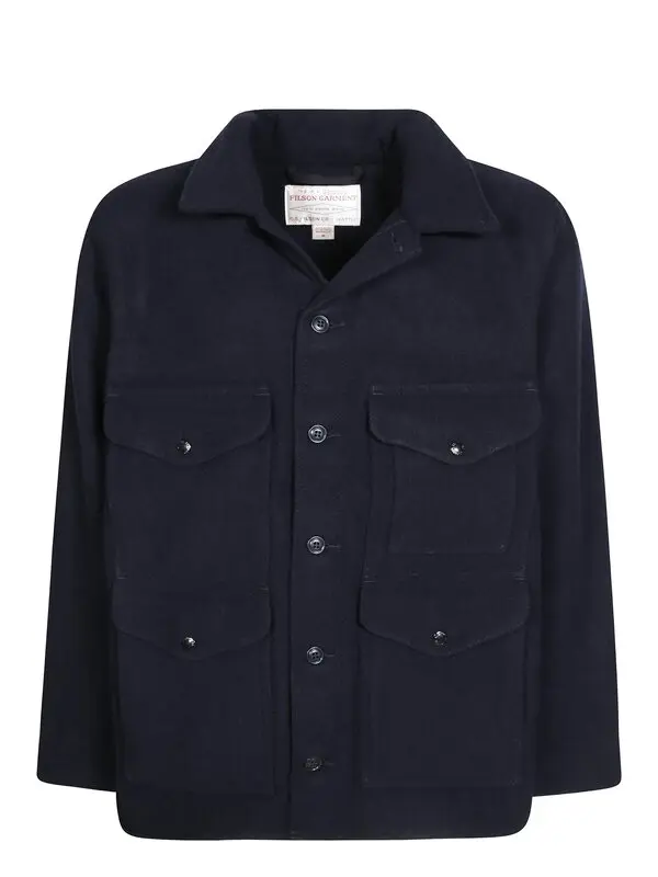 Filson 26oz Mackinaw Wool Cruiser Cardigan - Blu