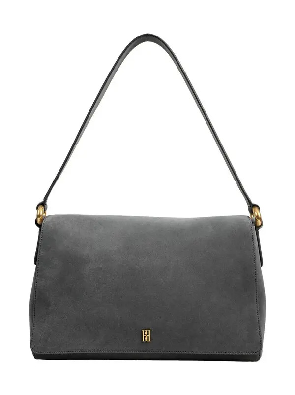 BY MALENE BIRGER Lelou Suede Shoulder Bag - Brushed Grey