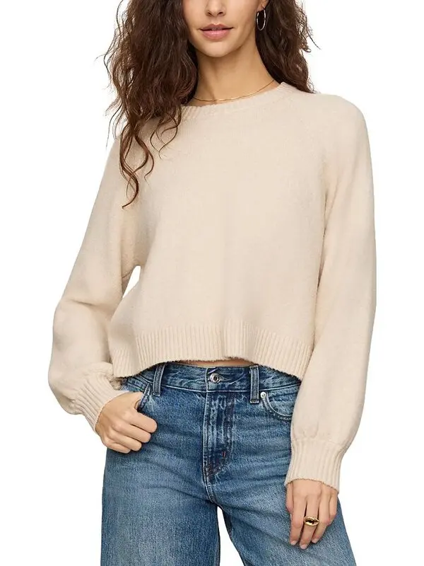 Z Supply Coming Up Crewneck Sweater - Soft Ecru
