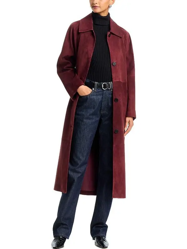 ARMA Judy Suede Jacket - Mahogany