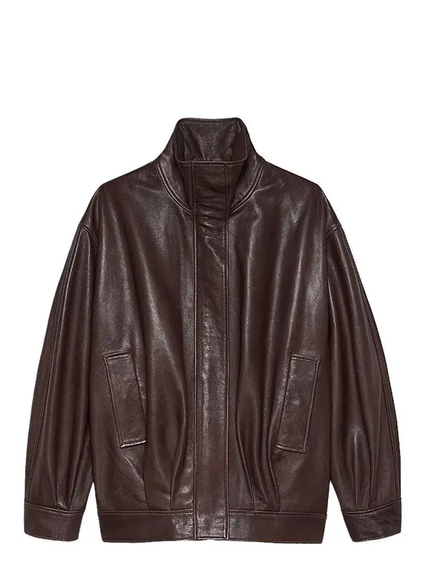 ARMA Paula Vegetal Leather Jacket - Coffee Bean