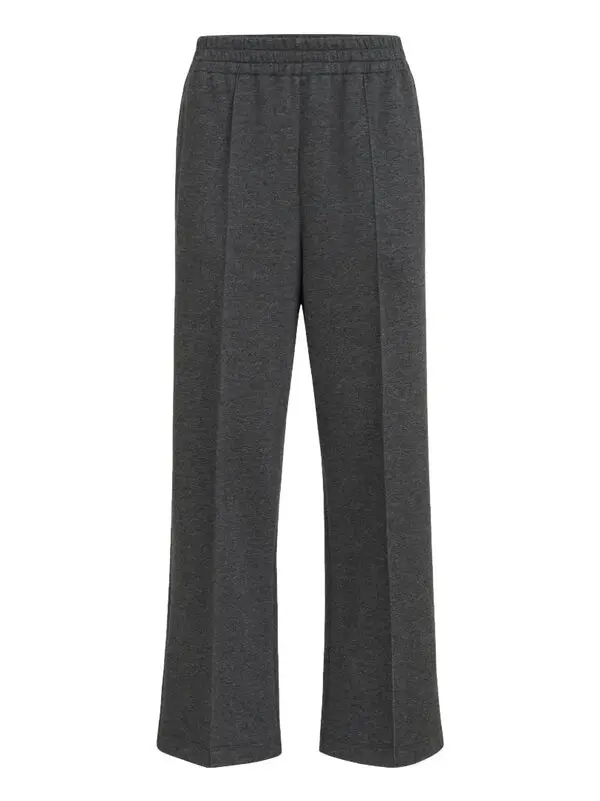 Brunello Cucinelli Cotton And Cashmere Trousers - Grey