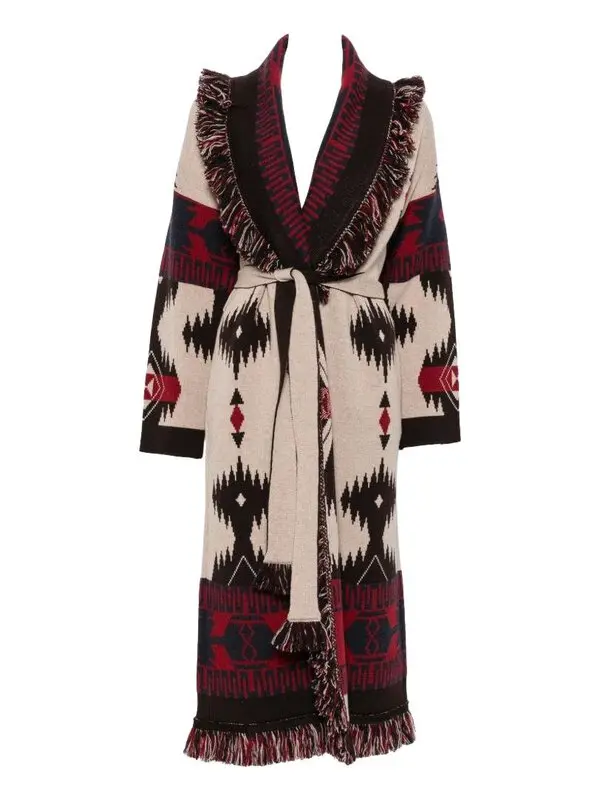 Alanui Icon Wool Cardigan - Brown