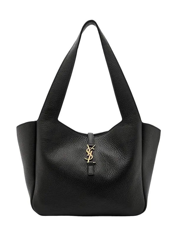 Saint Laurent Bea Grained Leather Tote Bag - Black