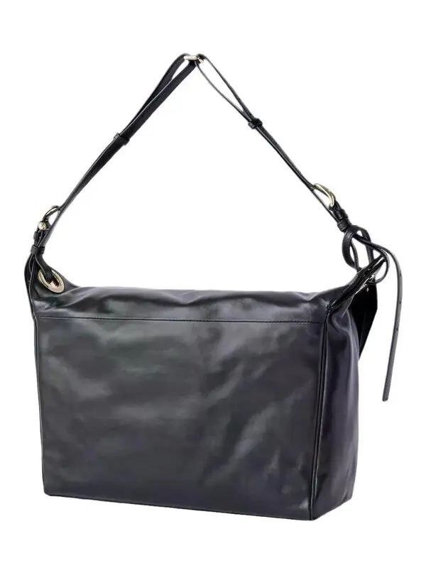 Furla Ginevra Leather Shoulder Bag - Black