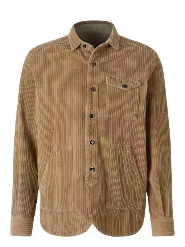 NINE:INTHE:MORNING Corduroy-texture Button-up Jacket - Neutrals