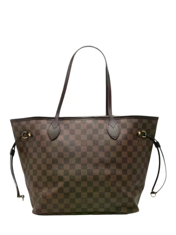 LOUIS VUITTON Damier Ebene Neverfull Mm Tote Bag - Brown
