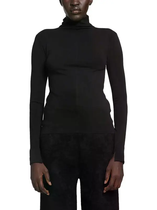 THOM KROM Turtleneck T-shirt - Black