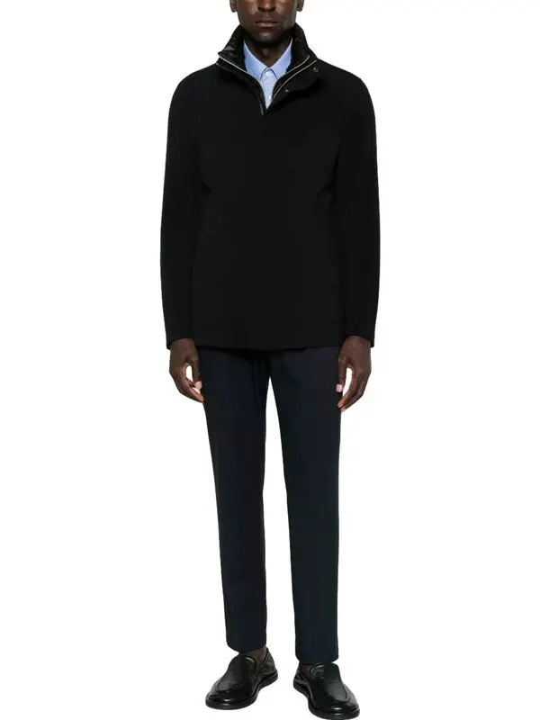 MONTECORE High-neck Zip-up Jacket - Black