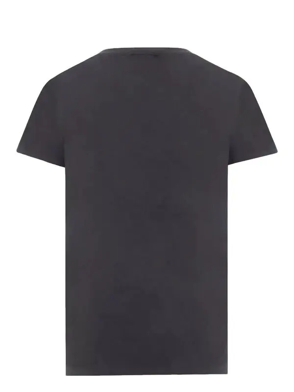 FRACOMINA Rhinestone Embellished Logo T-shirt - Black